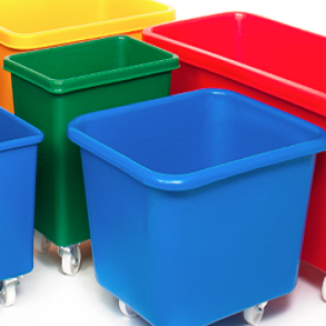 Wheeled Plastic Moulded Boxes - plastic box warehouse