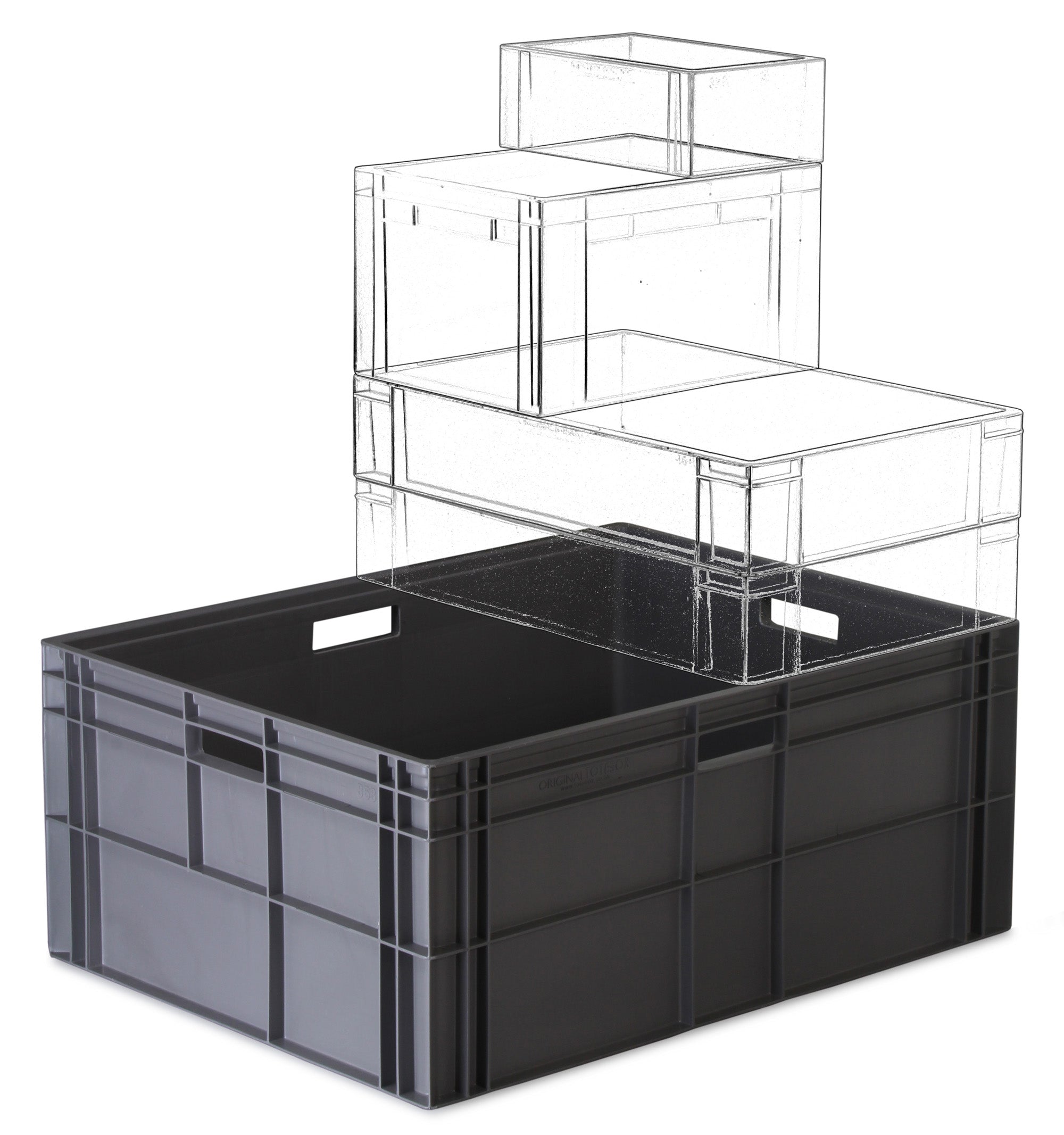 Original Totebox Large Solid Euro Stacking Container (800x600mm footpr