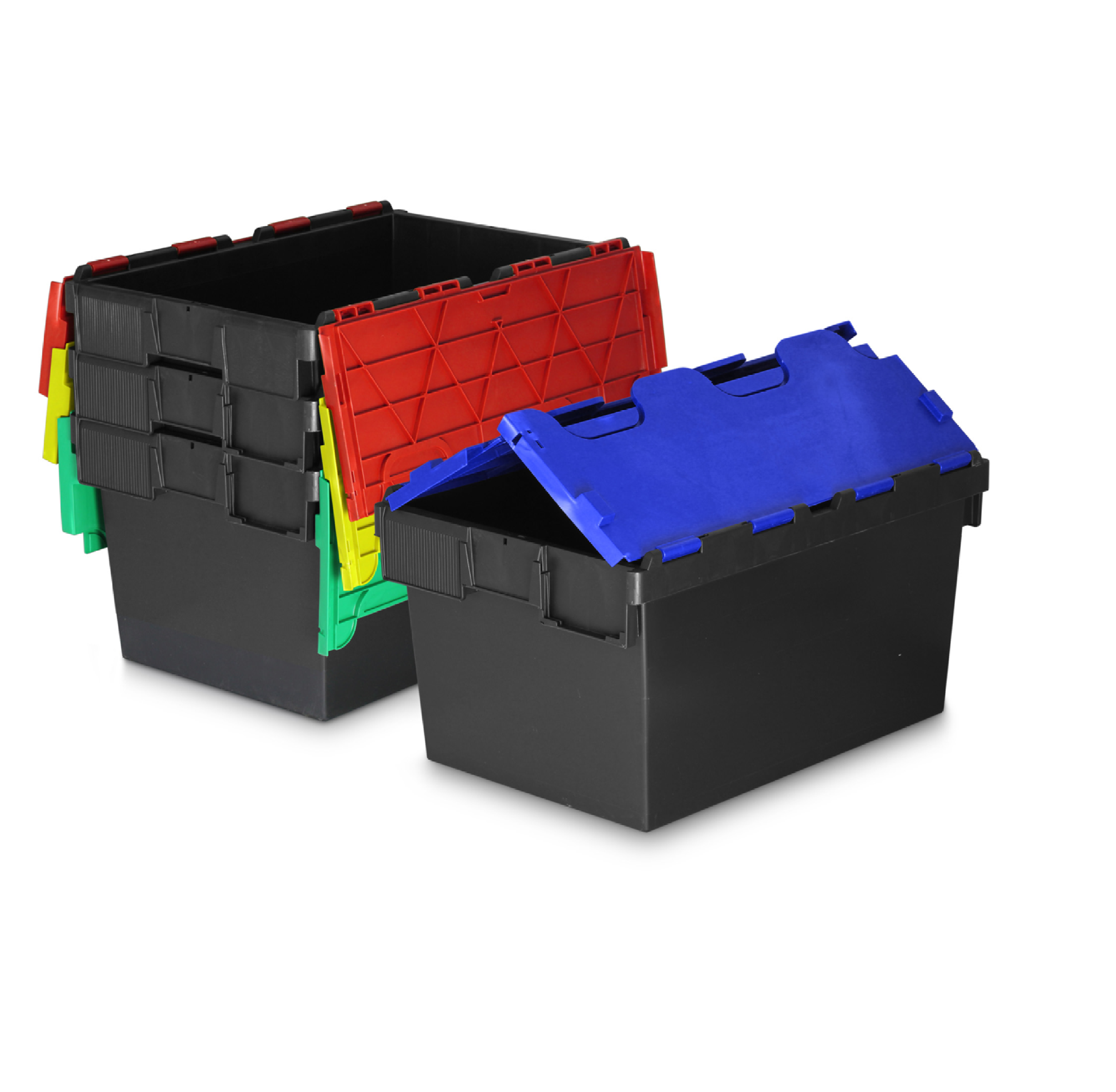 *Bundle of 5* 54L Attached Lid Container Original Totebox (600 x 400 x